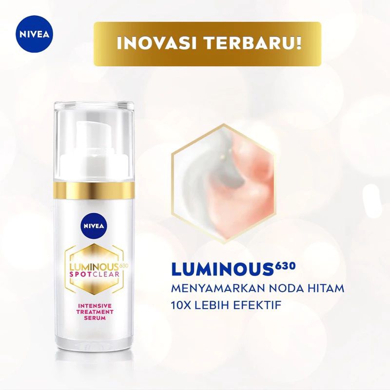 Nivea Luminous 630 Spotclear Intensive Treatment Serum 30ml | Shopee ...