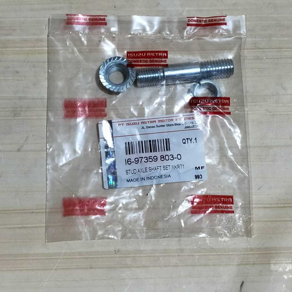 Stud AXLE BOLT NAP WHEELS ISUZU BOLT ELF NKR NQR NMR 71 NLR 85 NMR 81 ...