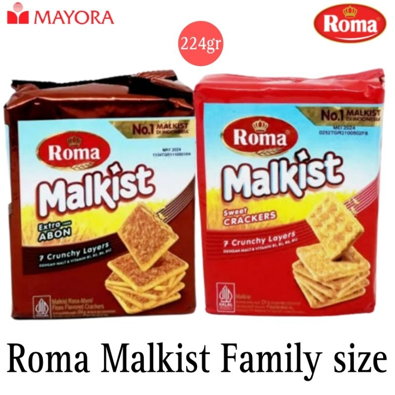 Roma Malkist Family Pack 224gr All Variants | Shopee Malaysia