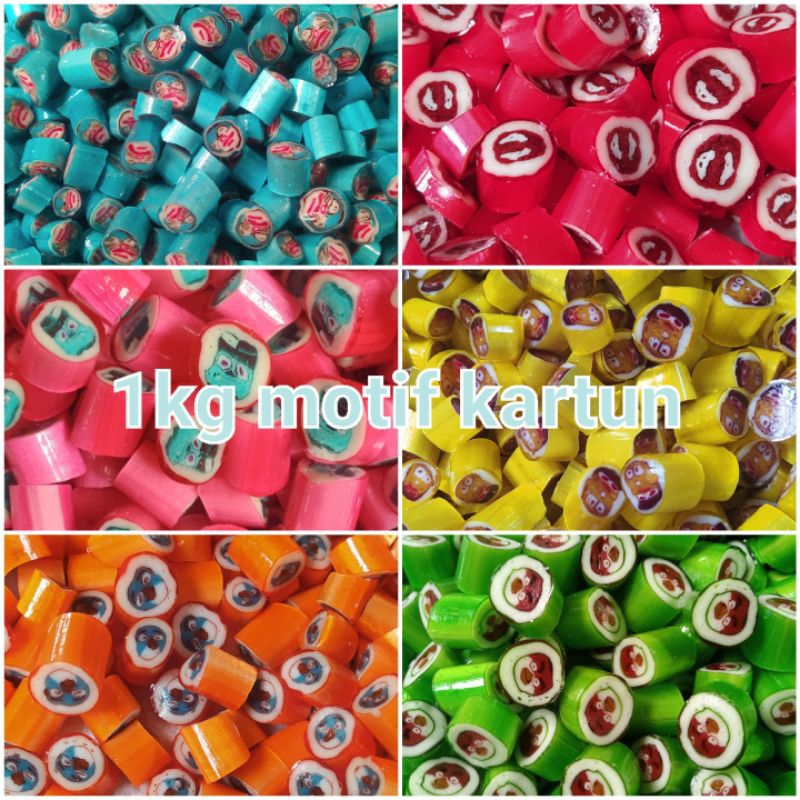 Sticky candy/candy Cartoon motif los 1kg | Shopee Malaysia