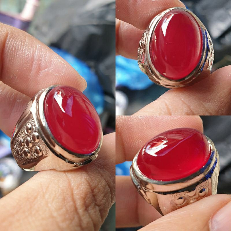 MERAH Pink Red baron ring dim 12 x16mm | Shopee Malaysia