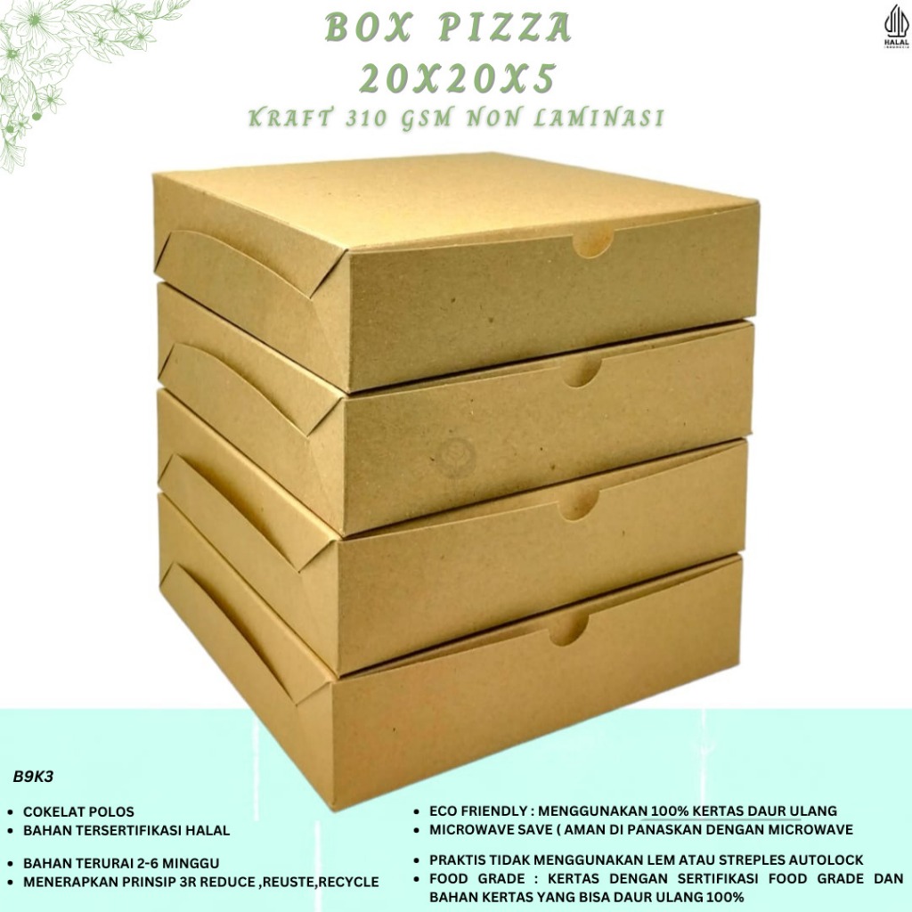 Pizza Box 20x20 Pizza Box 20x20 Non Laminated Pizza Cardboard (B9K3 ...