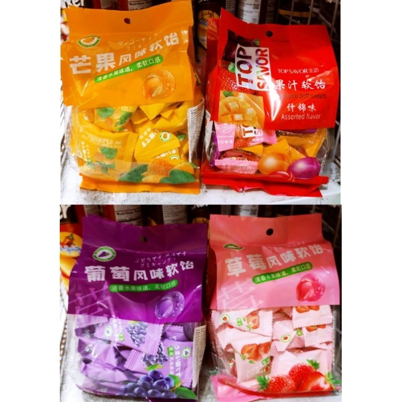 Chen Liang ji Soft Jelly Candy Assorted Flavors Mango Strawberry Grape ...