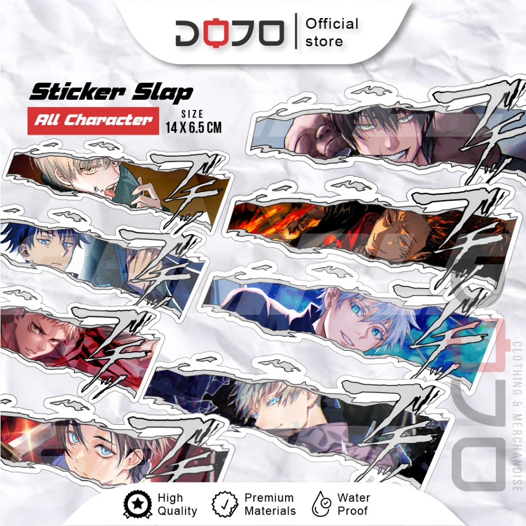 Sticker VINYL anime Jujutsu Kaisen Warning motorcycle car JDM Striping ...