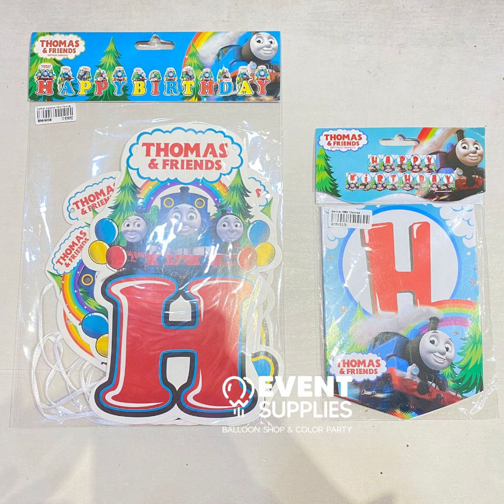 Thomas Cartoon Character Banner Thomas and Friend Train Happy BirthDay ...