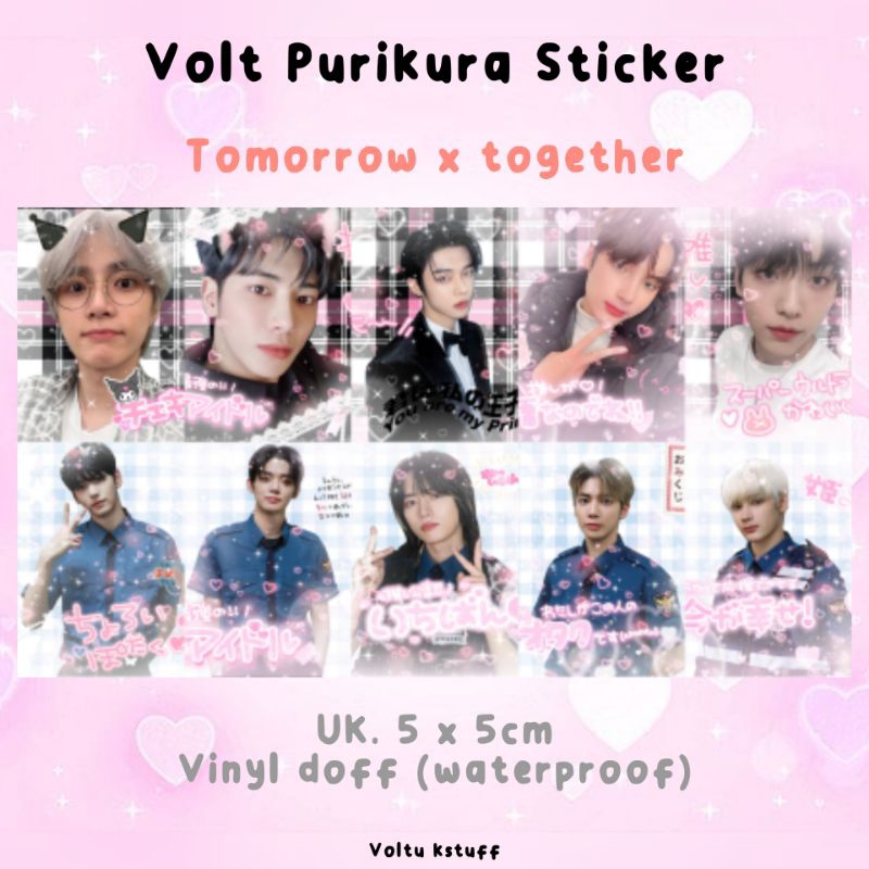 Volt sticker purikura tomorrow x together txt sellkor japan Cute ...
