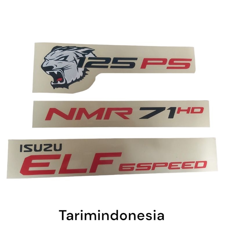Isuzu elf sticker nmr 71hd isuzu elf 6speed tiger elf 125ps/elf sticker ...