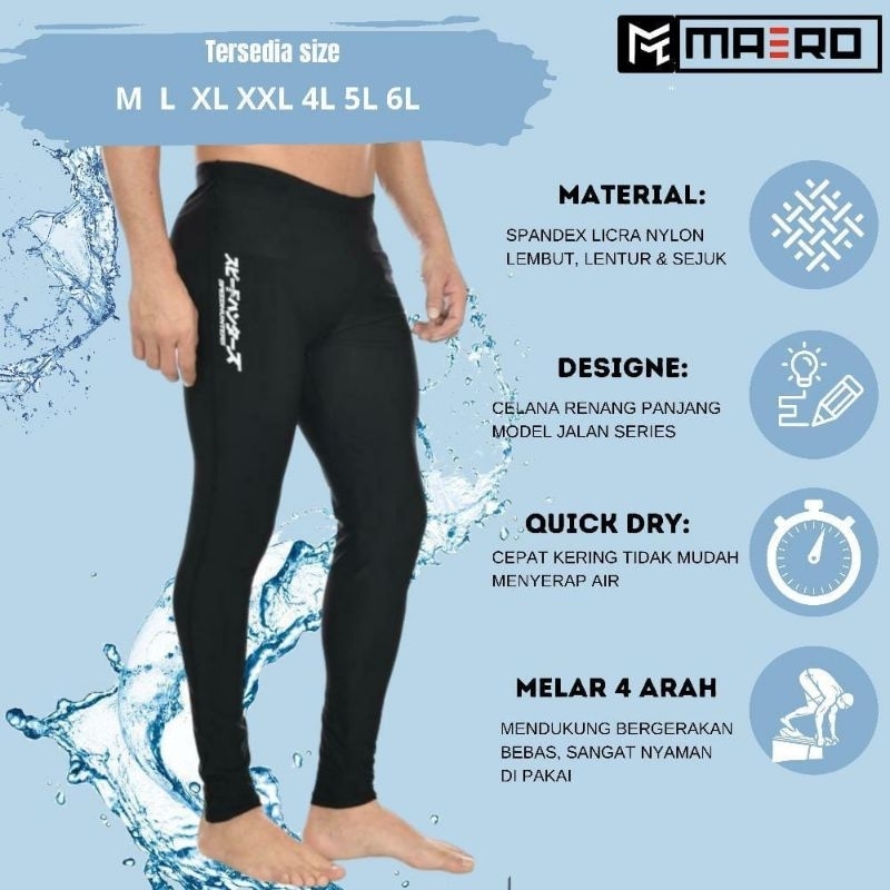 Maero Men's long swimming trunks CODE CRPJ-JAPAN BB 40-125KG men's long ...