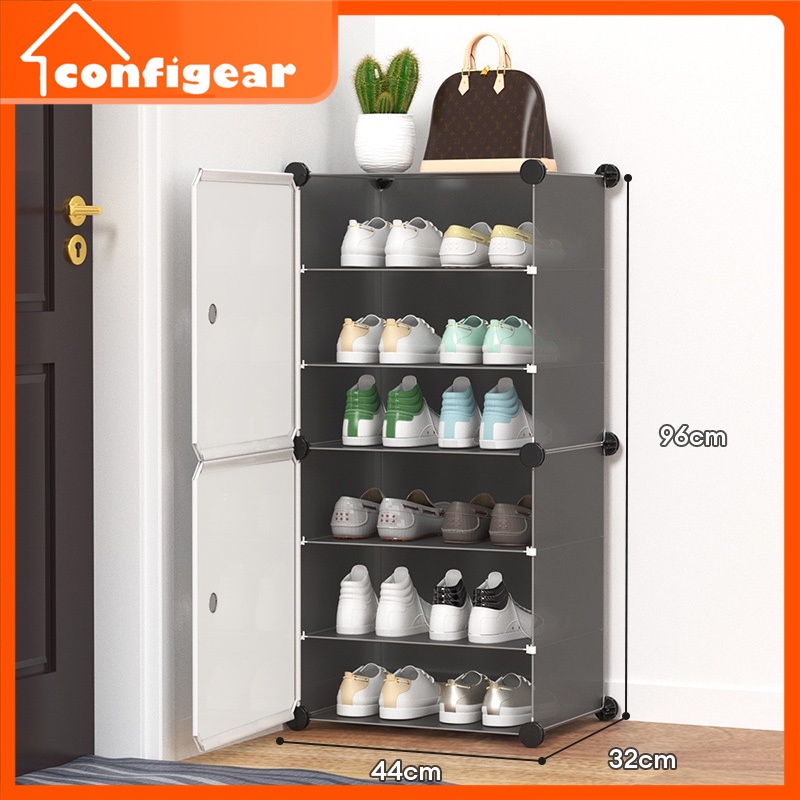 Configear Dust-proof Closed Shoe Rack Thick Transparent Shoe Box ...