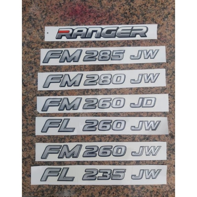 Sticker Hino 500 lohan RANGER FM 285 JW FM 280 JW FM 260 JD FL 260 JW ...