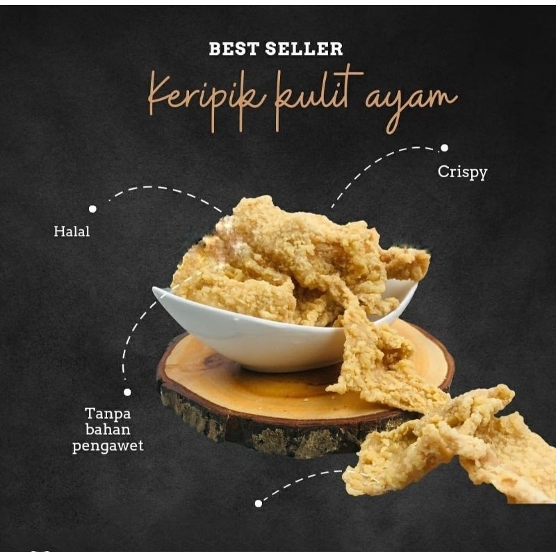 Crispy CHICKEN SKIN CRIPS 100GRAM | Shopee Malaysia