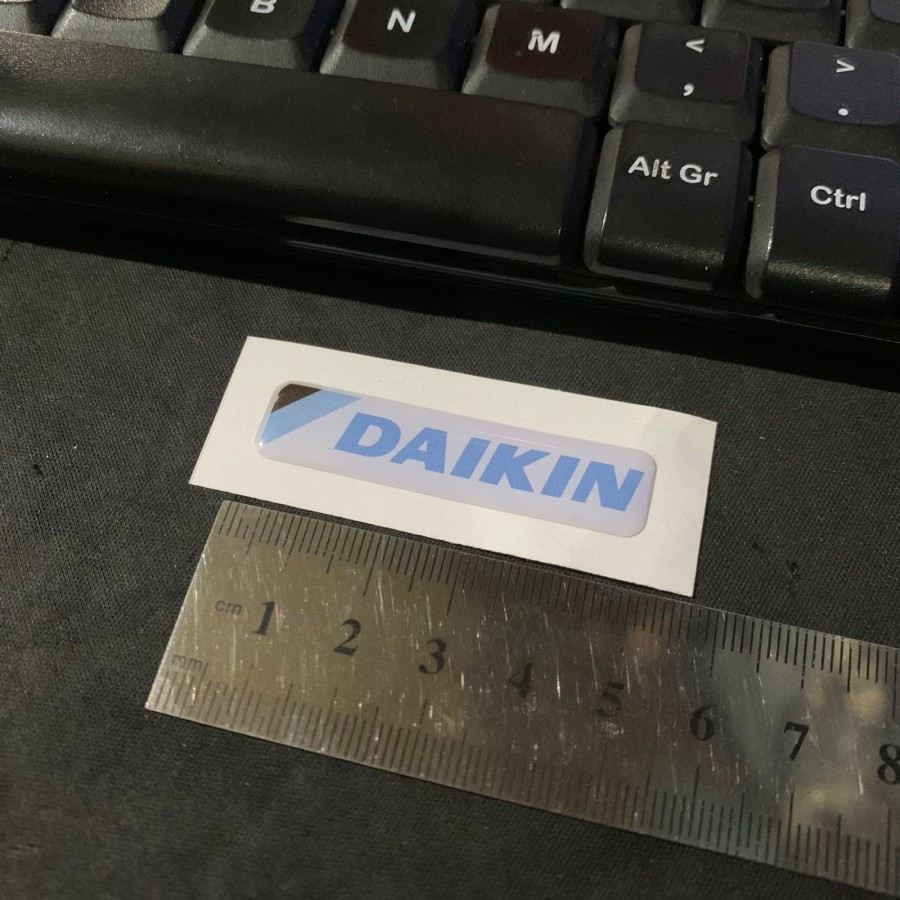 Daikin Resin Embossed Sticker Lycal 3D Small Logo Sticker Unit | Shopee ...