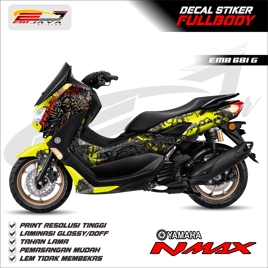 Nmax Motorcycle DECAL Stickers Ready To Use All Types- Sticker ...