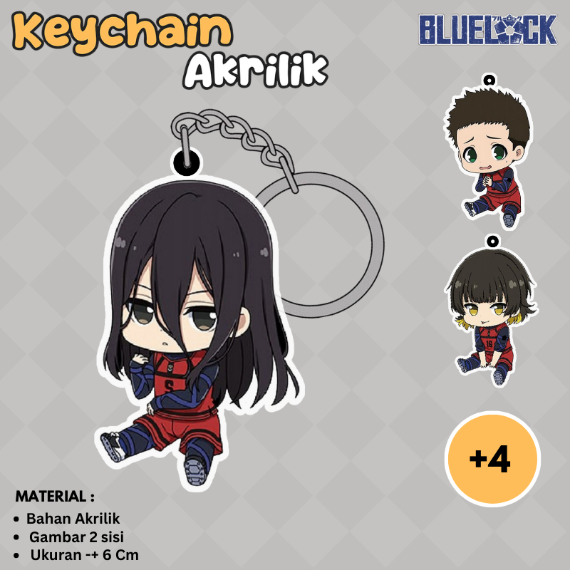 [Blue Lock] Keychain & strap hp full Acrylic Jyubei Aryu anime ...