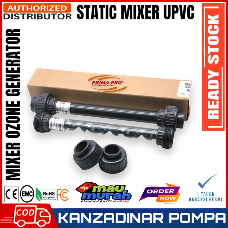 Static Mixer 3/4 inch Static Mixer 3/4" Ozone Mixer 3/4 inch UPVC 3/4 ...