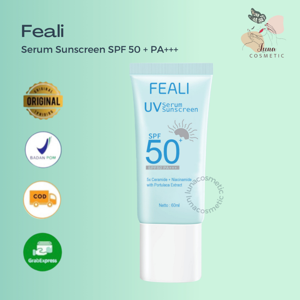 Feali Serum Sunscreen SPF 50+PA+++ | Shopee Malaysia