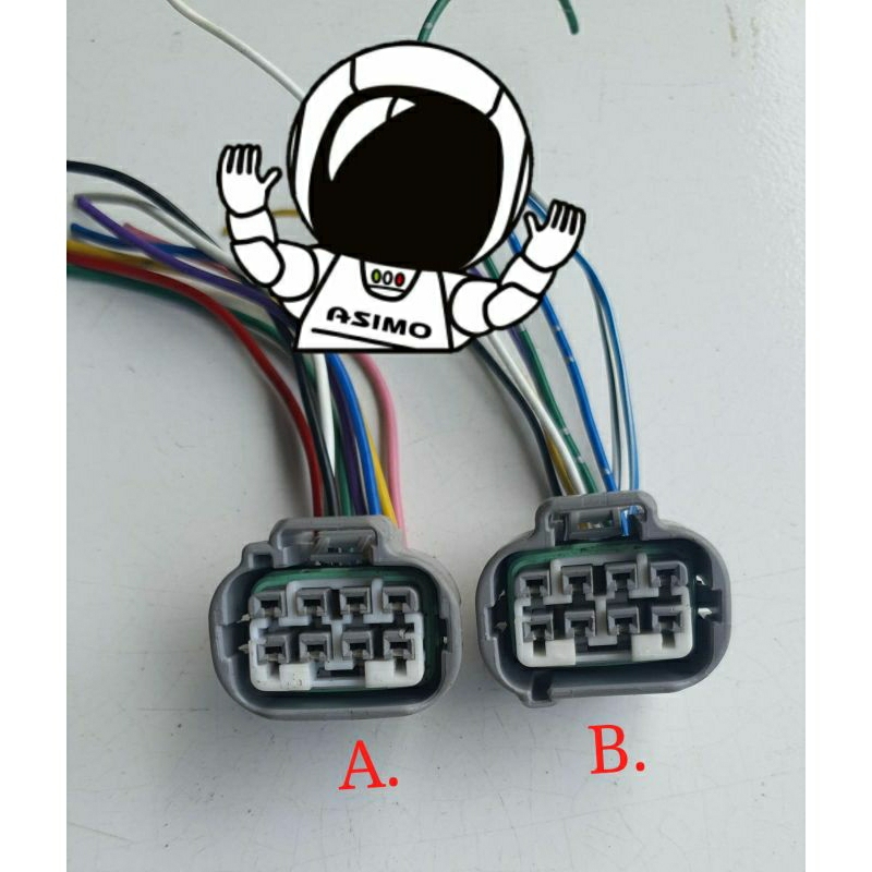 8 pin light inhibitor headlamp socket original mitsubishi all new ...
