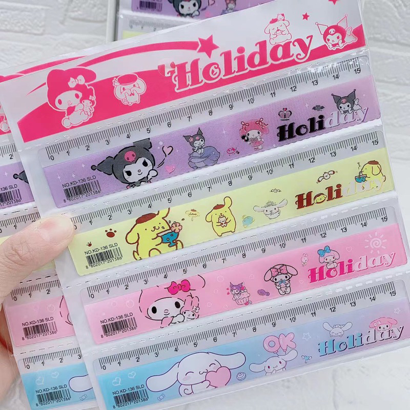 [PIKA] Sanrio Plastic Ruler | Sanrio Ruler | Sanrio Roller | Fancy ...