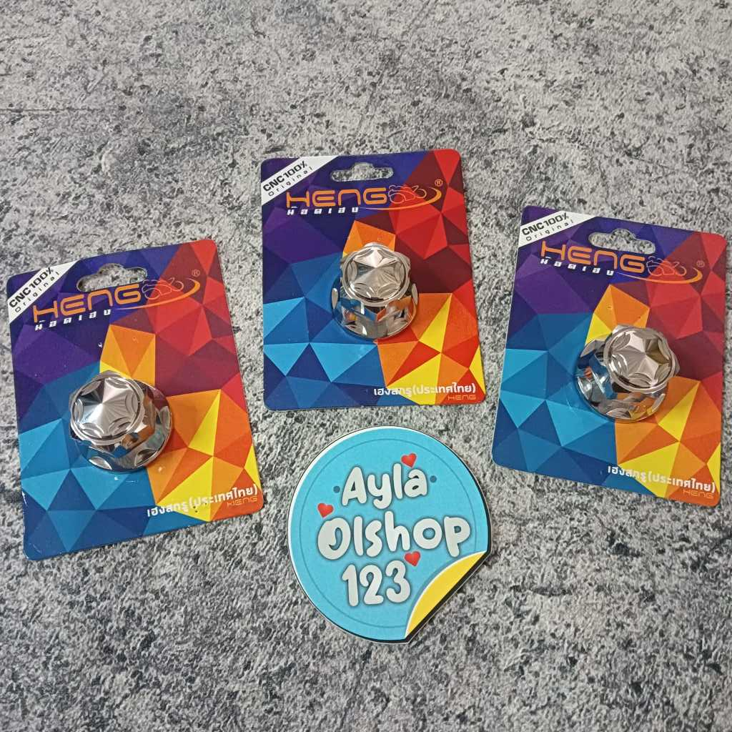 Rear AXLE NUT PCX VARIO SCOOPY NMAX XMAX AEROX STAINLESS ORIGINAL HENG ...