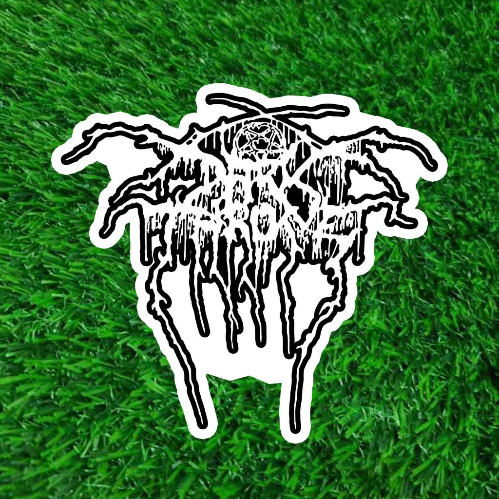 Darkthrone Sticker - Black Metal Band Logo Sticker - Cutting Sticker ...