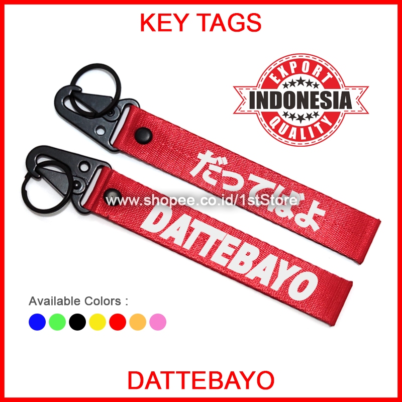 GANTUNGAN Key CHAIN DATTEBAYO KANJI JAPAN KEYCHAIN Motorcycle Cool Car ...