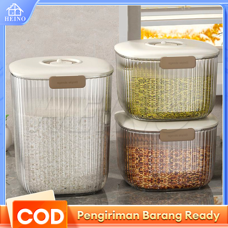 Heino 5KG/10KG Rice Container Potato chips Storage jar/Multipurpose ...