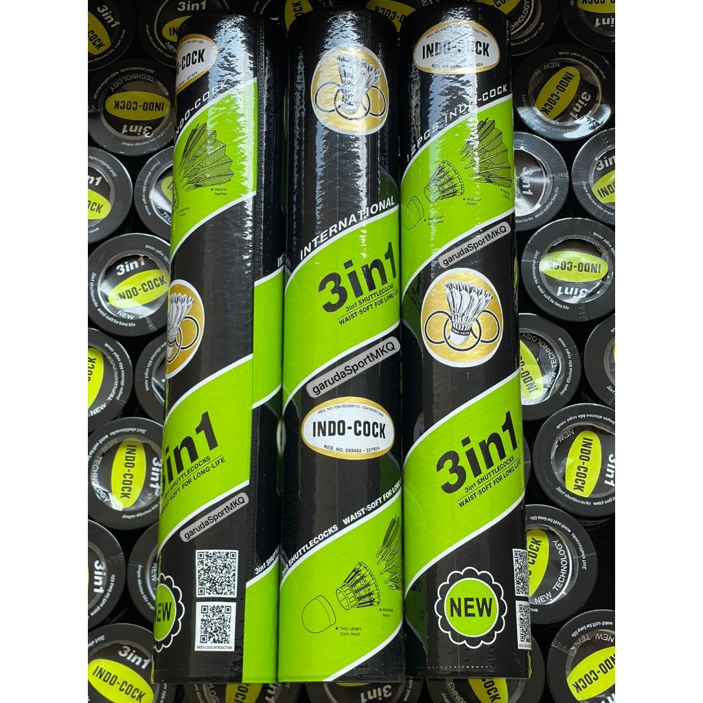 3 in 1 Indocock Shuttlecock / 3 in 1 Indocock / Indocock Badminton Ball ...