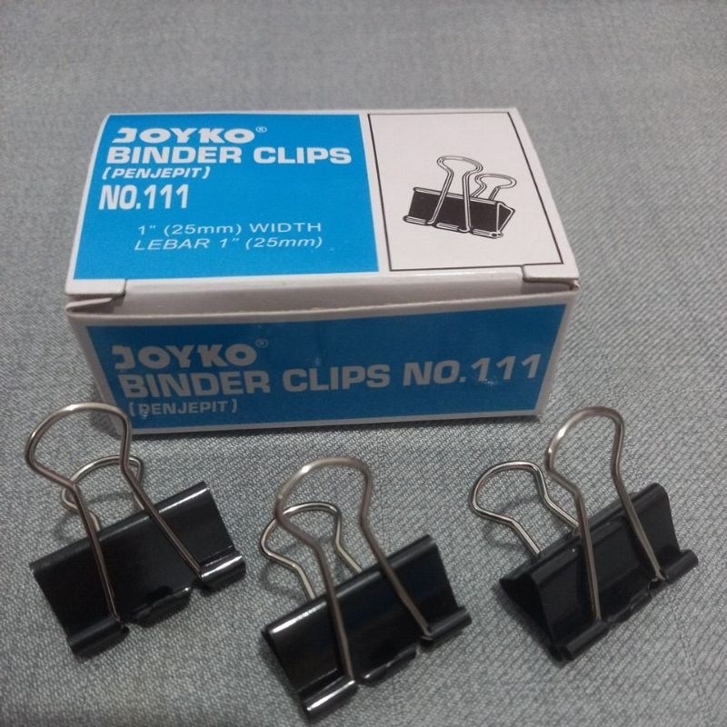 Binder Clips, Paper Binder Clips, No. 111, 12 pcs JOYKO | Shopee Malaysia