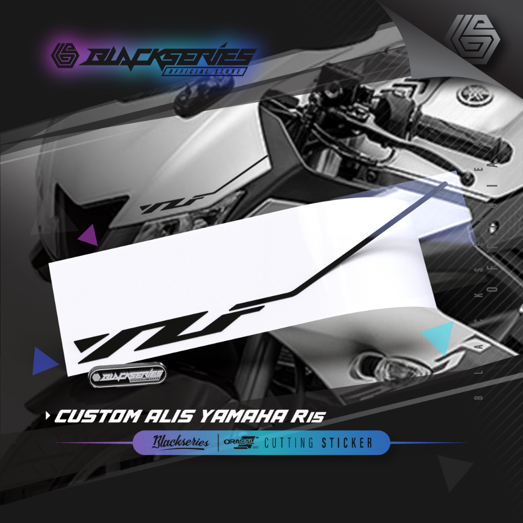 Yamaha R15 Motorcycle Eyebrow Custom Cutting Sticker | Yzf eyebrows ...
