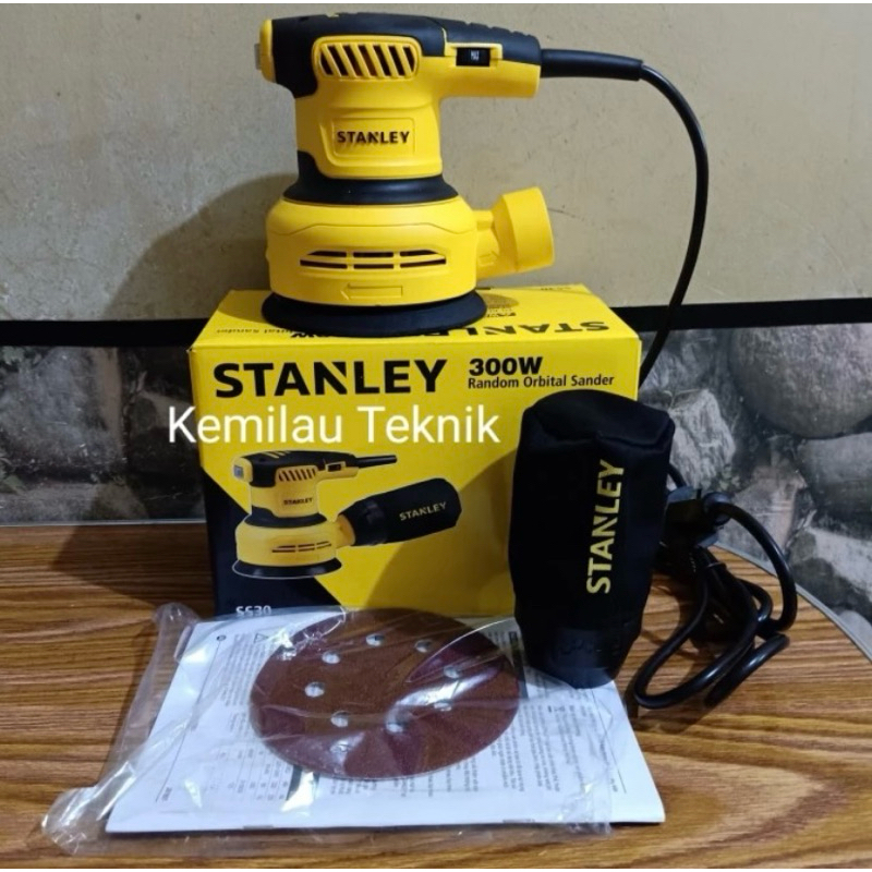 MESIN KAYU Random Orbital Sander Sanding Machine 5" STANLEY SS30 ...
