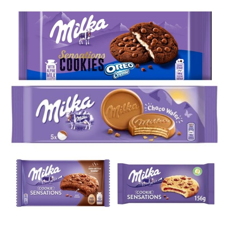 Chocolate import Milka Choco Wafer Contents 6/ Milka Cookies Sensation ...