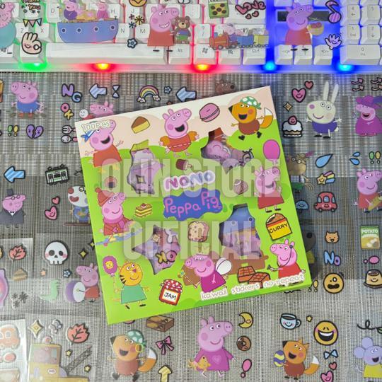 Sticker Nono Peppa Pig Momo Cute Sticker Viral Aesthetic Contents 100 ...