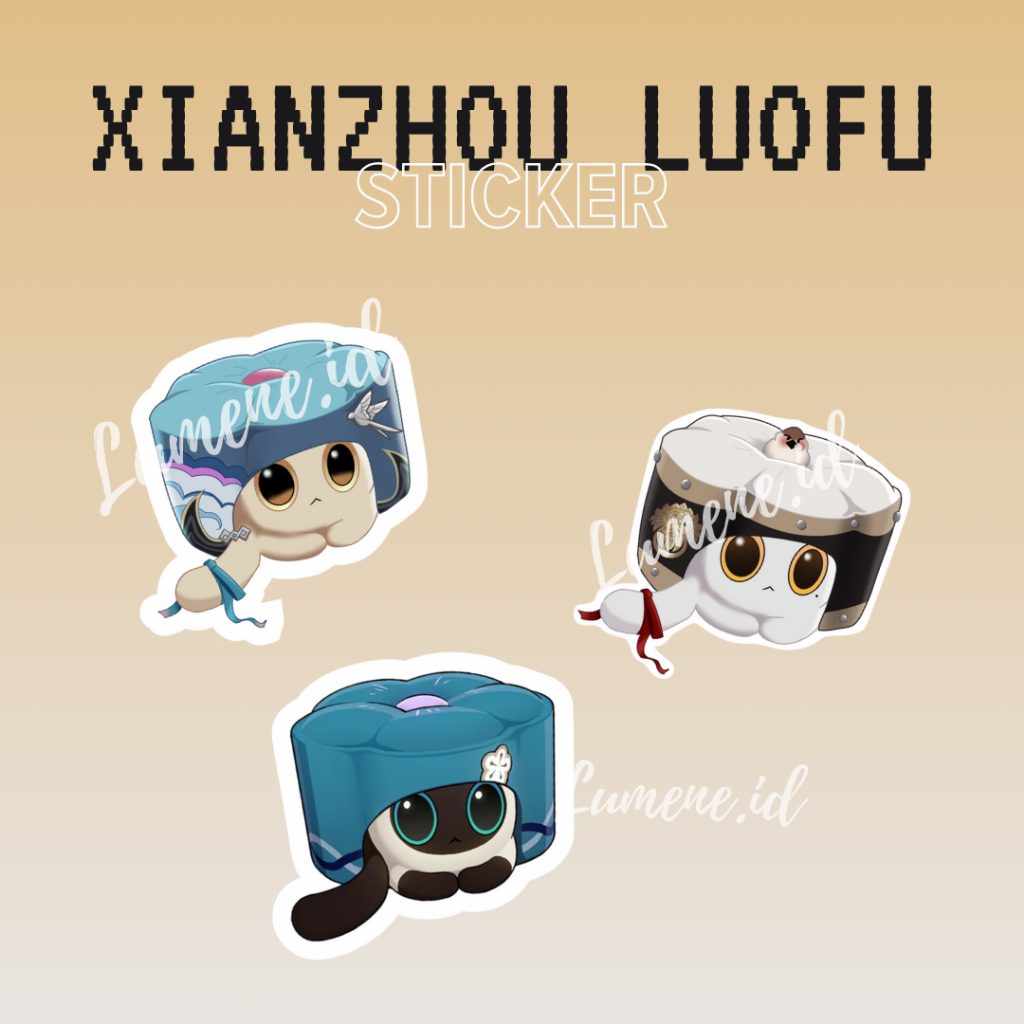 LUOFU Xianzhou Sticker/Yanqing/JingYuan/Ruan May/Cat Critters/Water ...