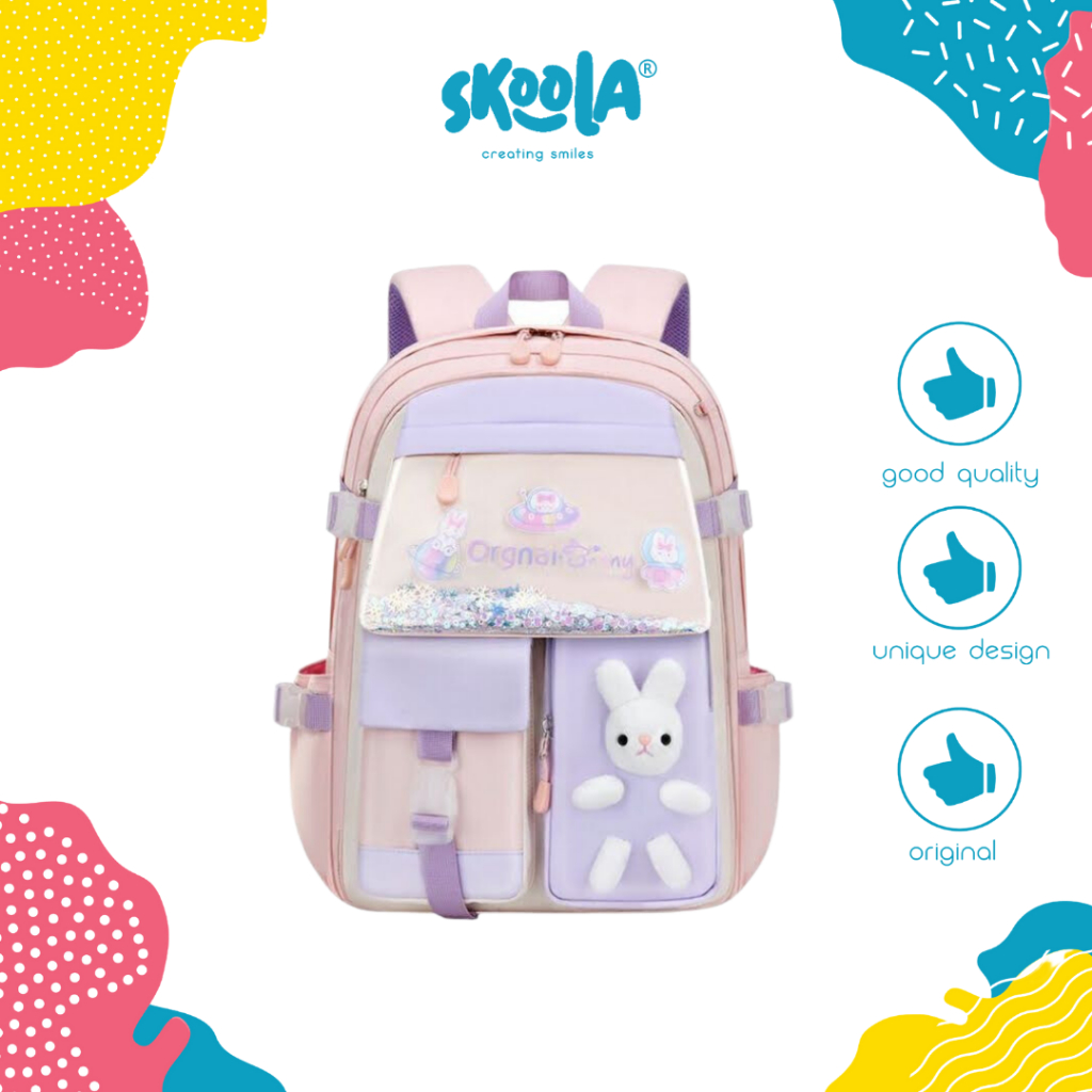 Skoola School Bag For Elementary School Girls Korean Backpack 8668 Open ...