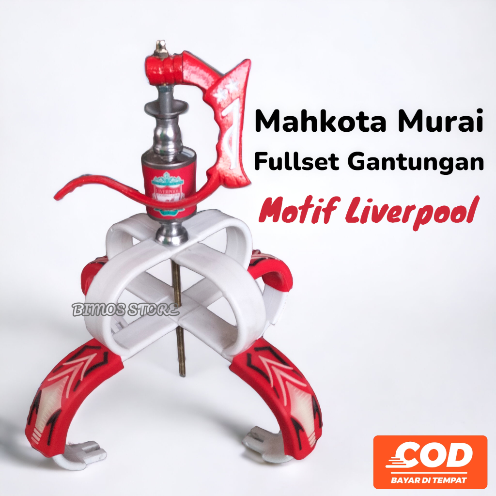 GANTUNGAN Murai Crown Fullset LIVERPOOL Motif Hanger Murai Stone Disc ...
