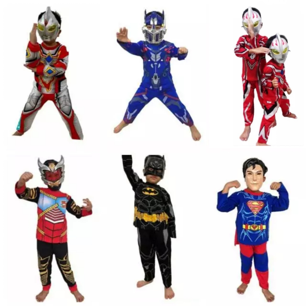 Ultraman SUPERMAN BATMAN SPIDERMAN TRANSFORMERS BIMA X. Children's ...