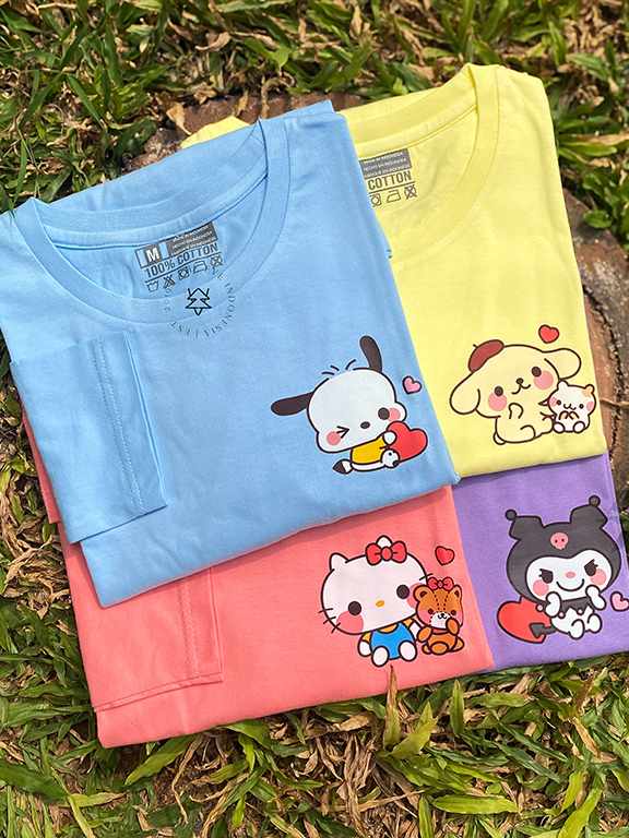 KATUN Theeve LONG SLEEVED T-SHIRTS Sanrio Hello Kitty Kuromi Style I ...