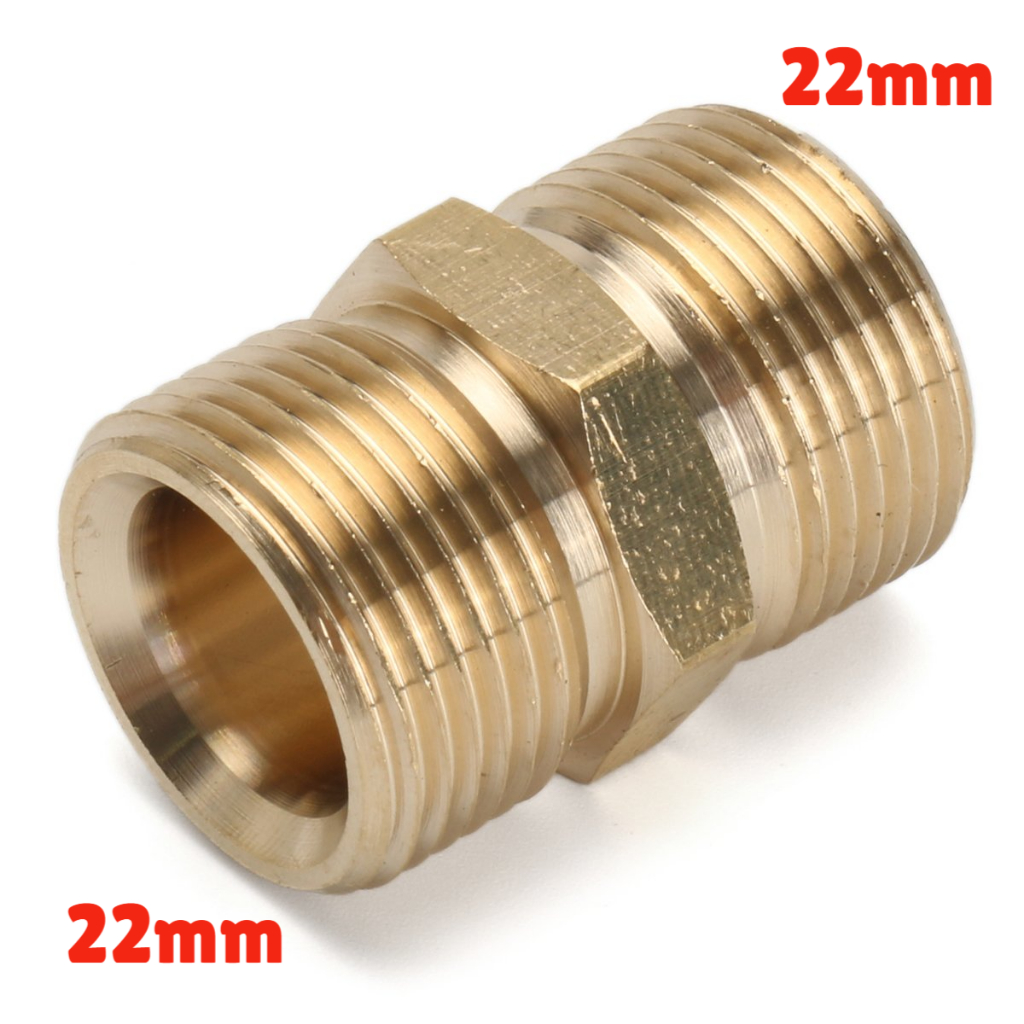 Double Nepel Sock Outer Thread 22mm Brass M22 connection | Shopee Malaysia