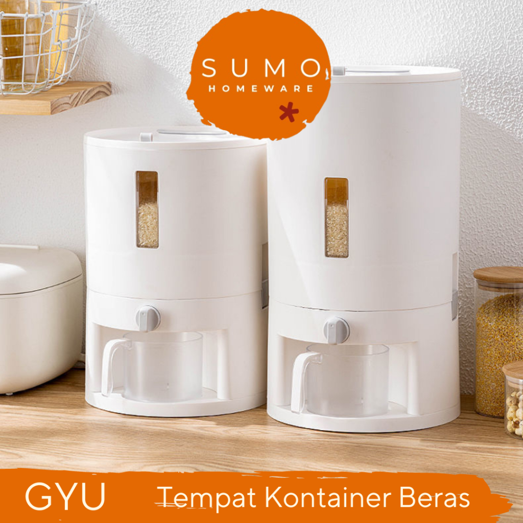 |Sumo| Gyu Aesthetic Rice Container Smart Rice Dispenser Rice Dispenser ...
