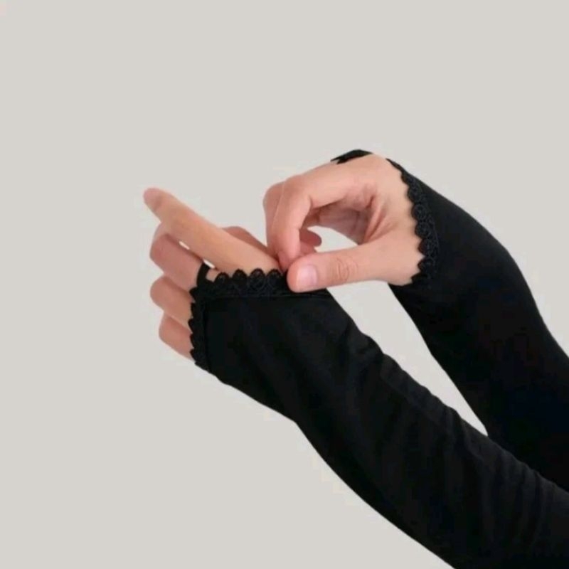 (ANAYA)lace cuff lace handsock/women's Hand socks/hajj Umrah handsock | Shopee Malaysia