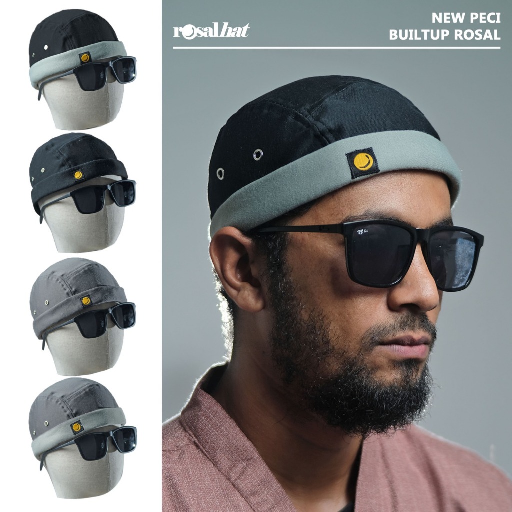 Rosal Peci Cap Gaul Built Up Miki Hat - Men | Shopee Malaysia