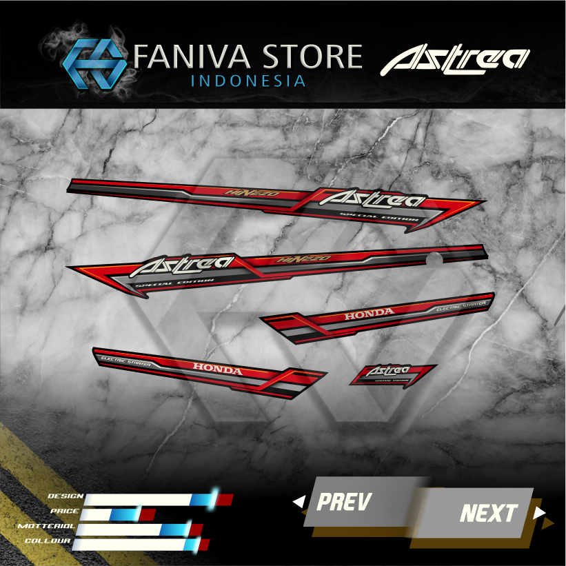 Astrea GRAND STRIPING / ASTREA BULUS STRIPING NEW 2024 | Shopee Malaysia