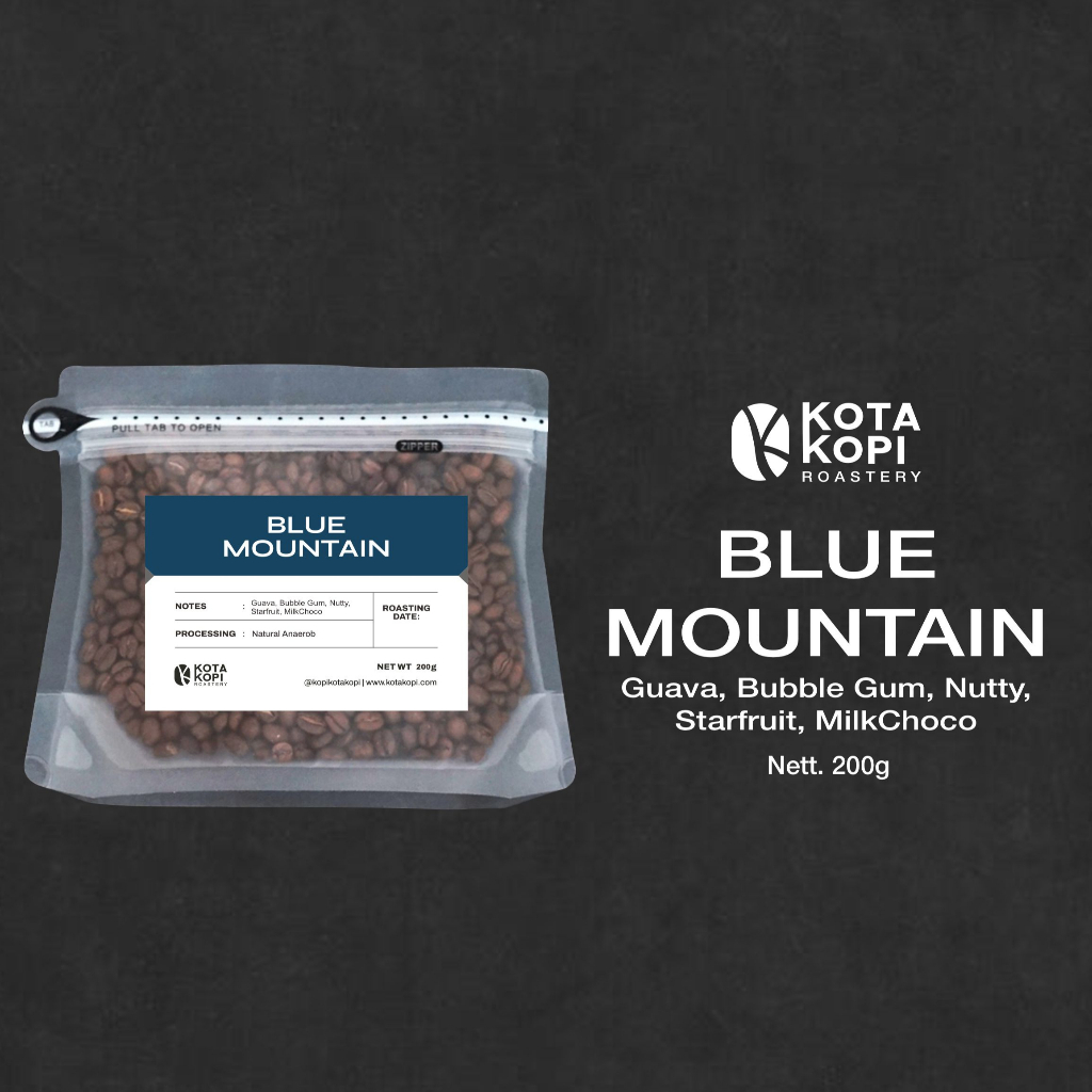 Kota Kopi Roastery - Blue Mountain Cashew Nut Single Origin Ground Coffee Beans 200 grams 100 ...
