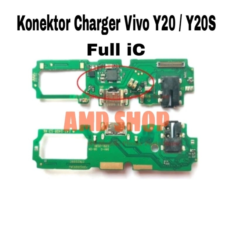 Vivo Y20 / Y20S Casing Board Ori 100% Full iC Pcb Board Mic Handsfree ...
