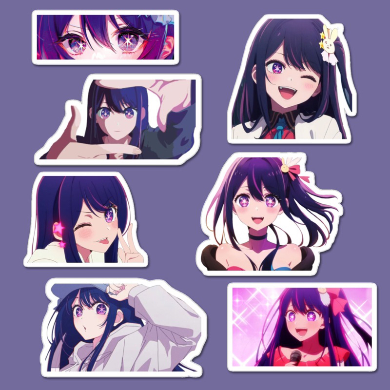 Anime Sticker Oshi No Ko B komachi Ai hoshino Ruby hoshino Aqua ...
