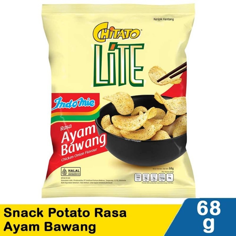 Chitato Lite Indomie Chicken Onion Potato Crisp Flavor 68gram | Shopee ...