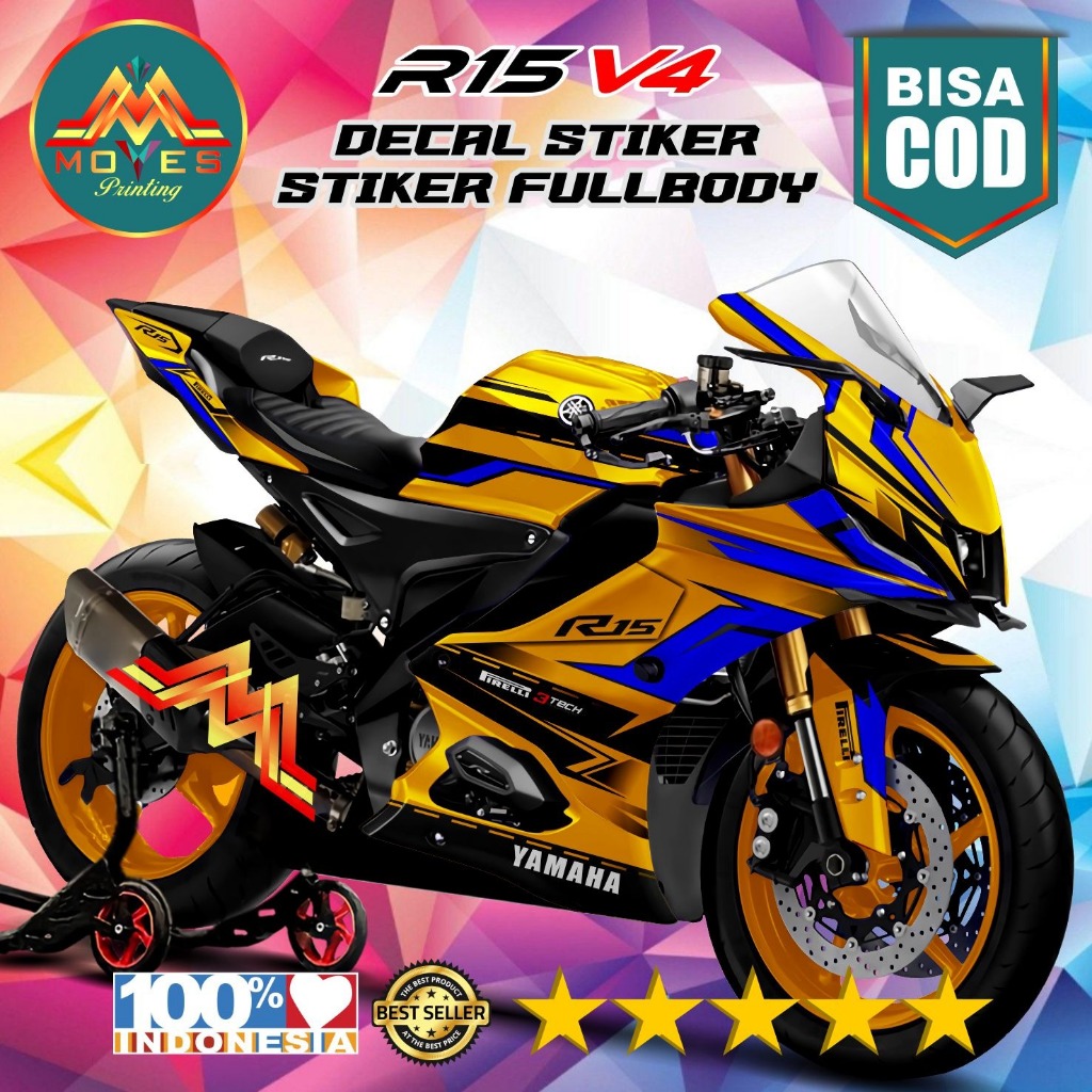 Newest Decal Sticker Yamaha R15 V4 Variation Fullbody Yamaha R15 V4 ...