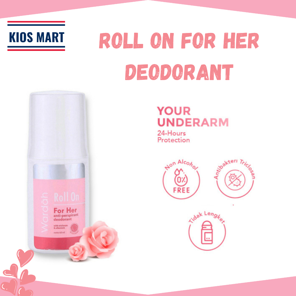 Wardah Roll On For Her Deodorant 60ml | Shopee Malaysia