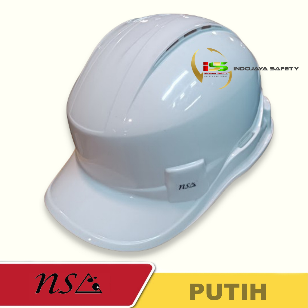 White Vented NSA Safety Helmet Fastrack Safety Helmet SNI Delta Plus ...