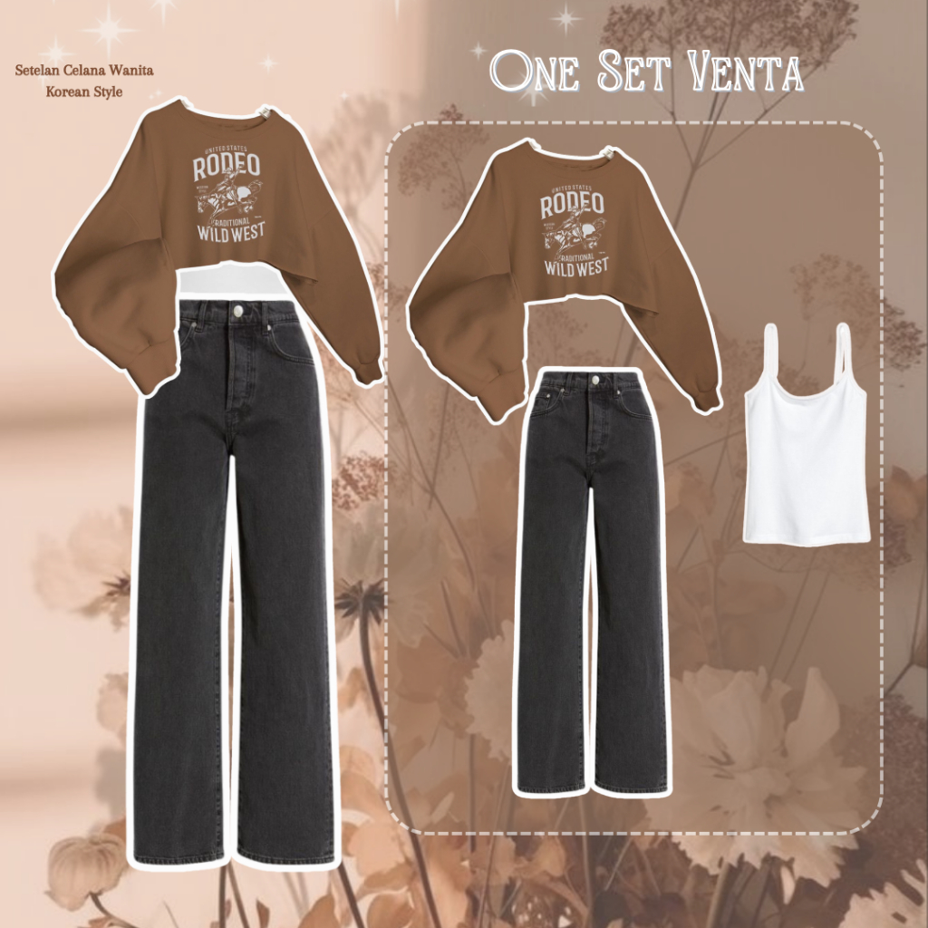 Venta One Set Korean Style | Korean Style Pants Suit | One Set Sweater ...